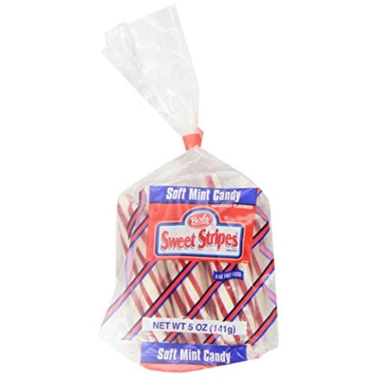 Bob's Sweet Stripes Soft Peppermint Candy, 2 5 oz Bags, Wrapped ...