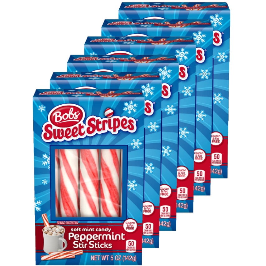 Bob's Sweet Stripes Soft Peppermint Stir Sticks - 5-oz. Box - Walmart.com