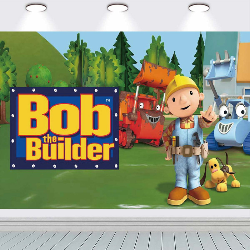 Bob the Builder Backdrop Banner Party Supplies Poster Birthday ...