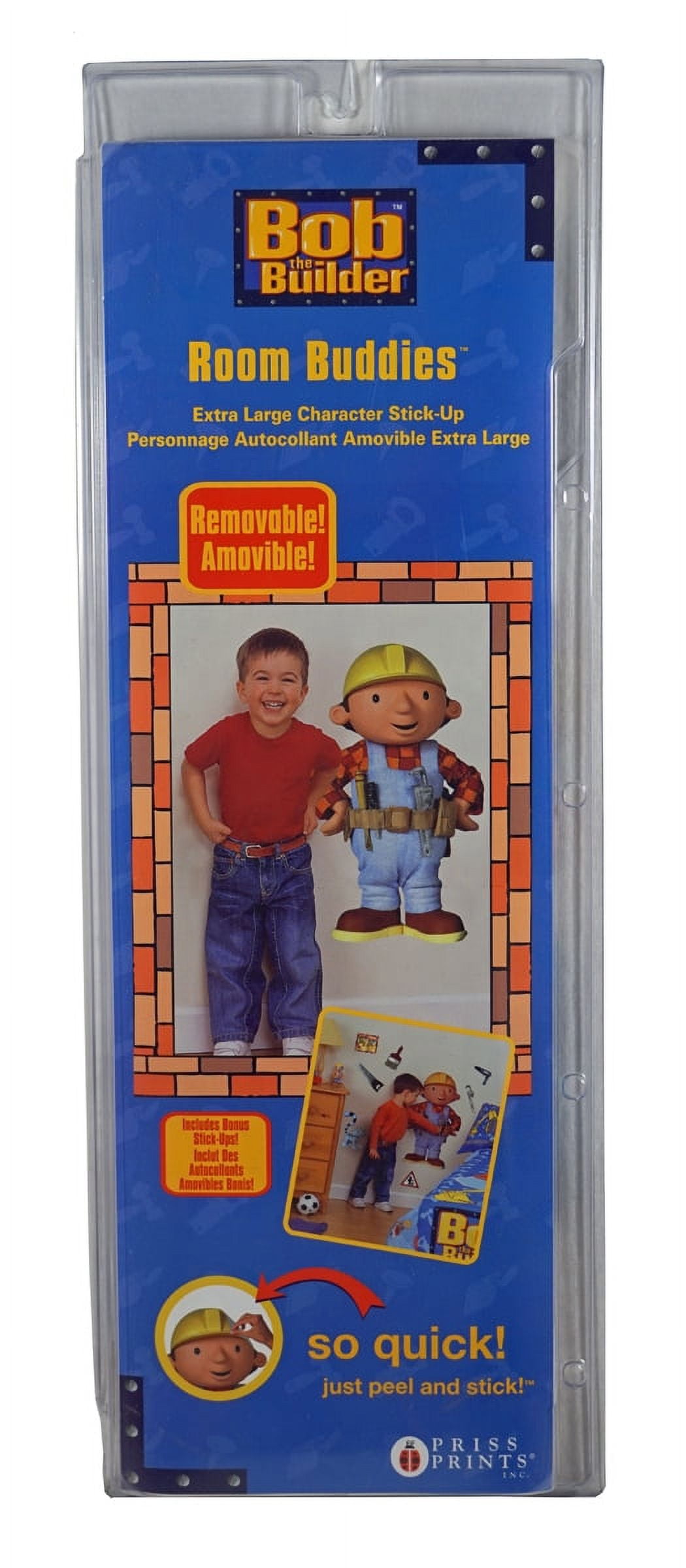 Bob the Builder Room Buddies ~ 28" Tall Removable & Reusable Stick-Ups ...