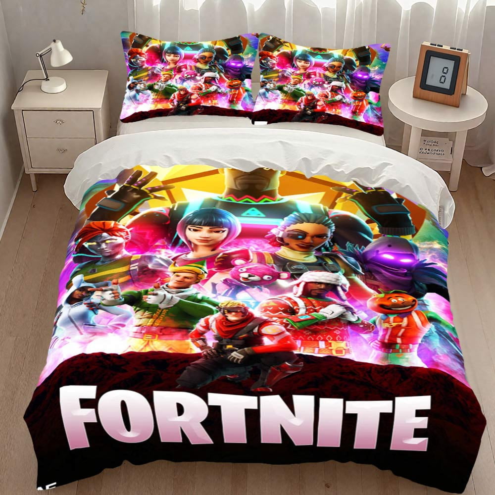 Fortnite Toddler Sheet Pillow Comforter Bedding Set Gifts Girls Boys ...