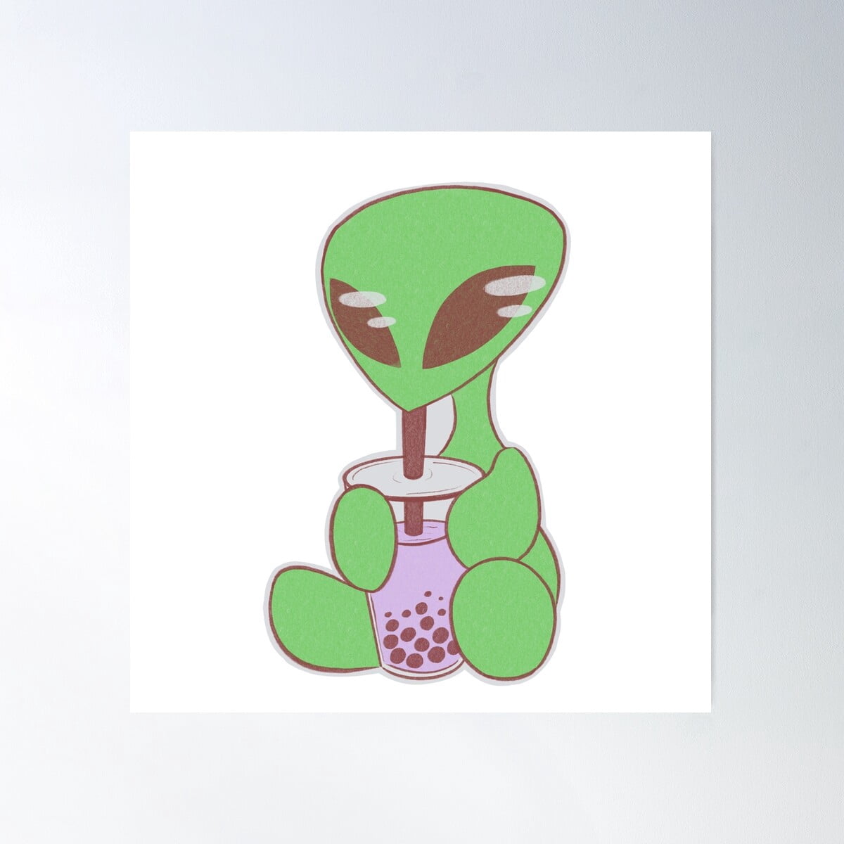 Boba Alien Poster Wall Art, Modern Wall Decor For Living Room Bedroom ...