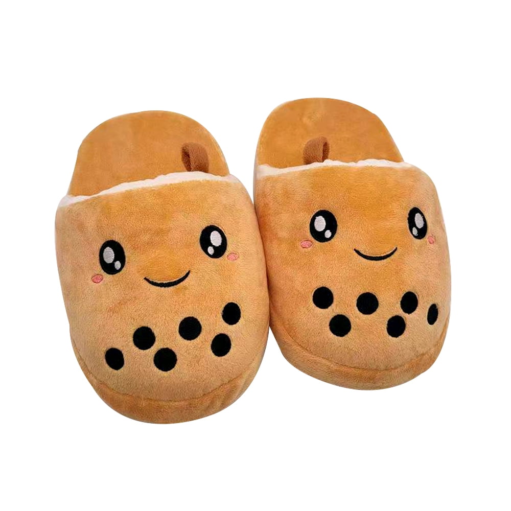 Boba Bubble Tea Slippers Cute Slip-ON Shoes Adult | Men and Women ...
