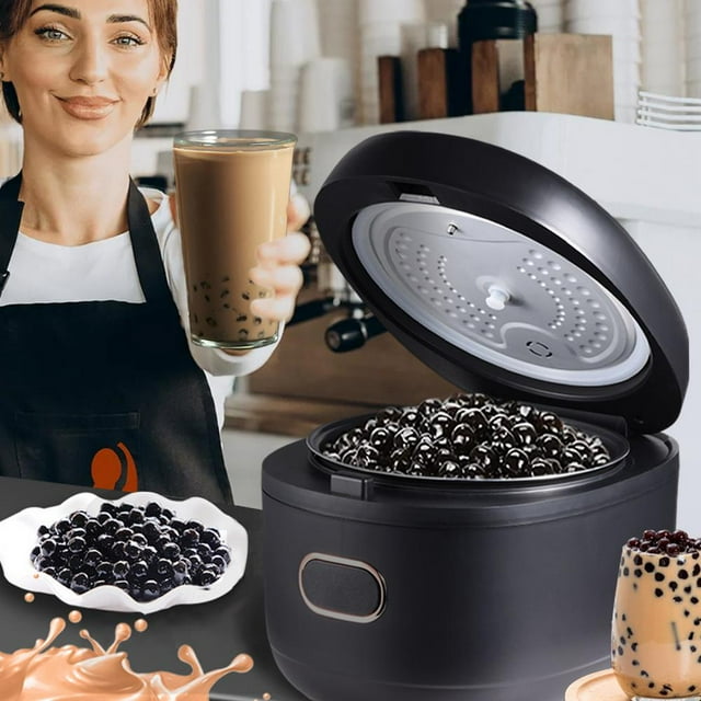 Boba Cooker Commercial , 110V 700W Milk Tea Machine, Automatic Pearl Tapioca Cooker, Commercial ...