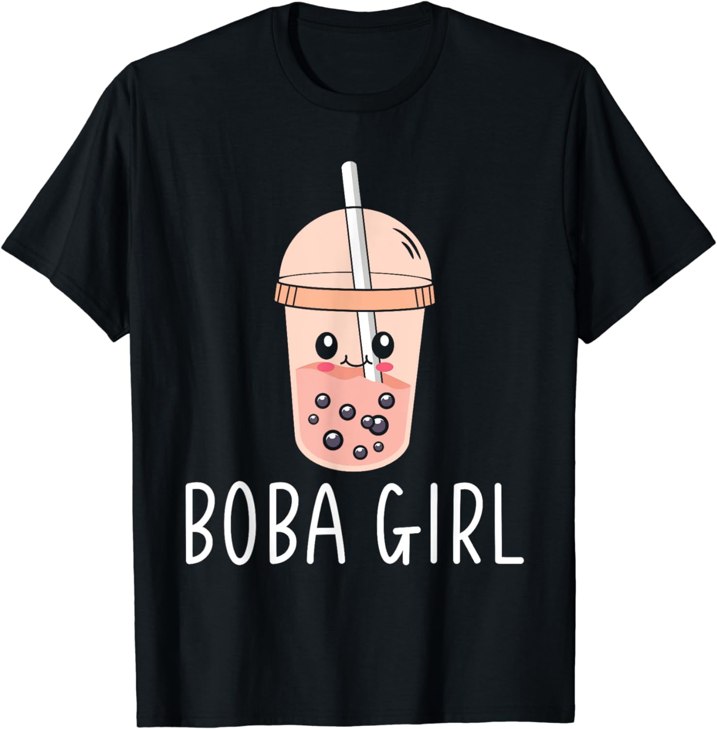 Boba Girl Bubble Tea Girl T-Shirt - Walmart.com