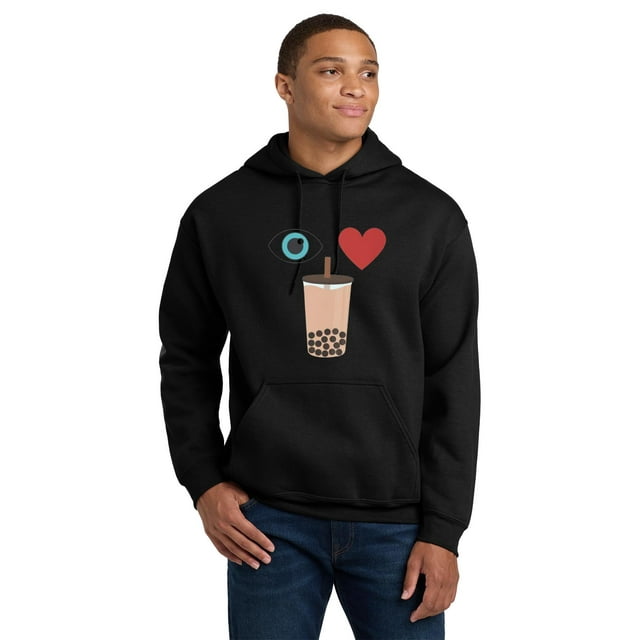 Boba Hoodie Minimalist Cute Bubble Tea Design Tee for Everyday Wear ...