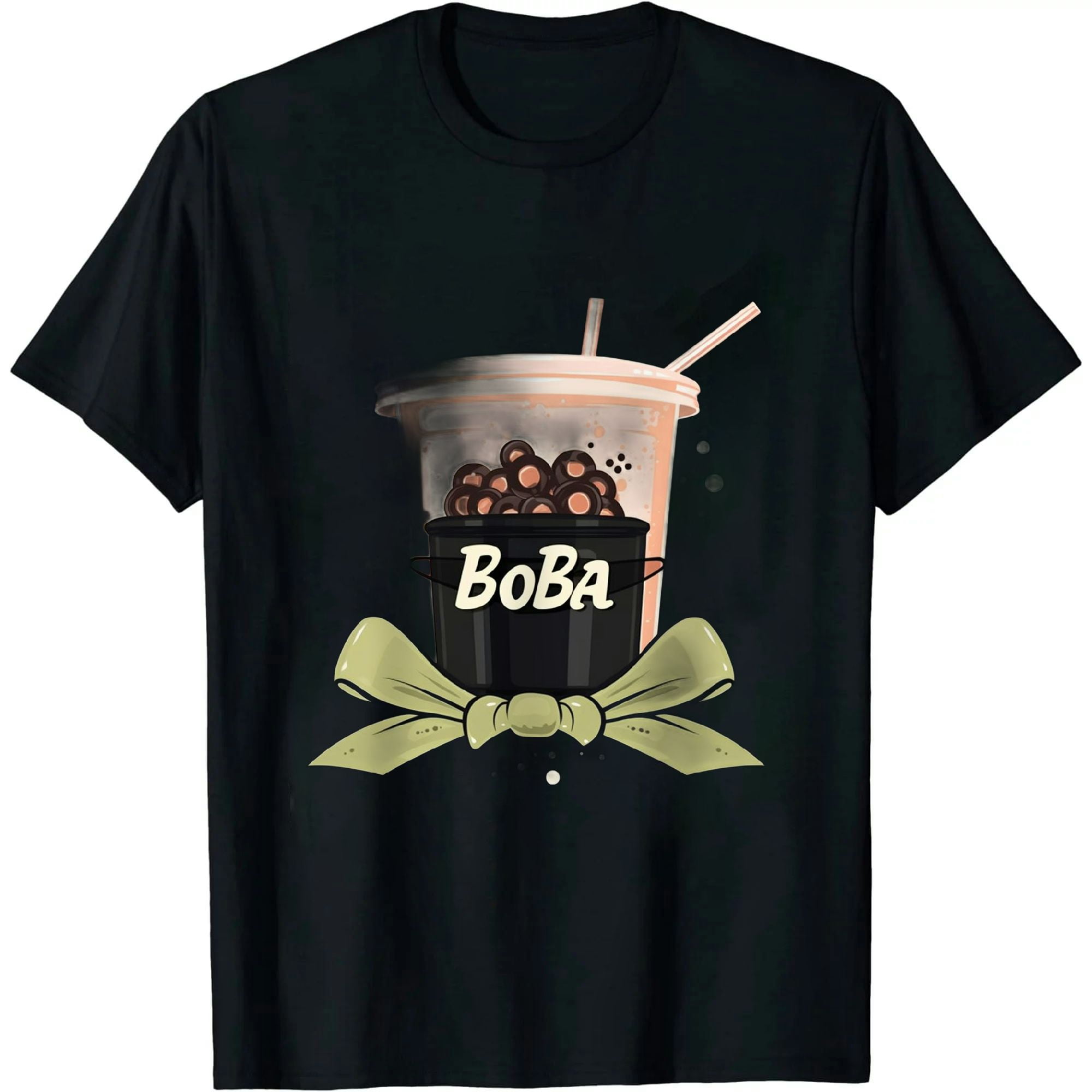 Boba Is Life Bubble Milk Tea Tapioca Pearls Tea-Based Drink T-Shirt ...