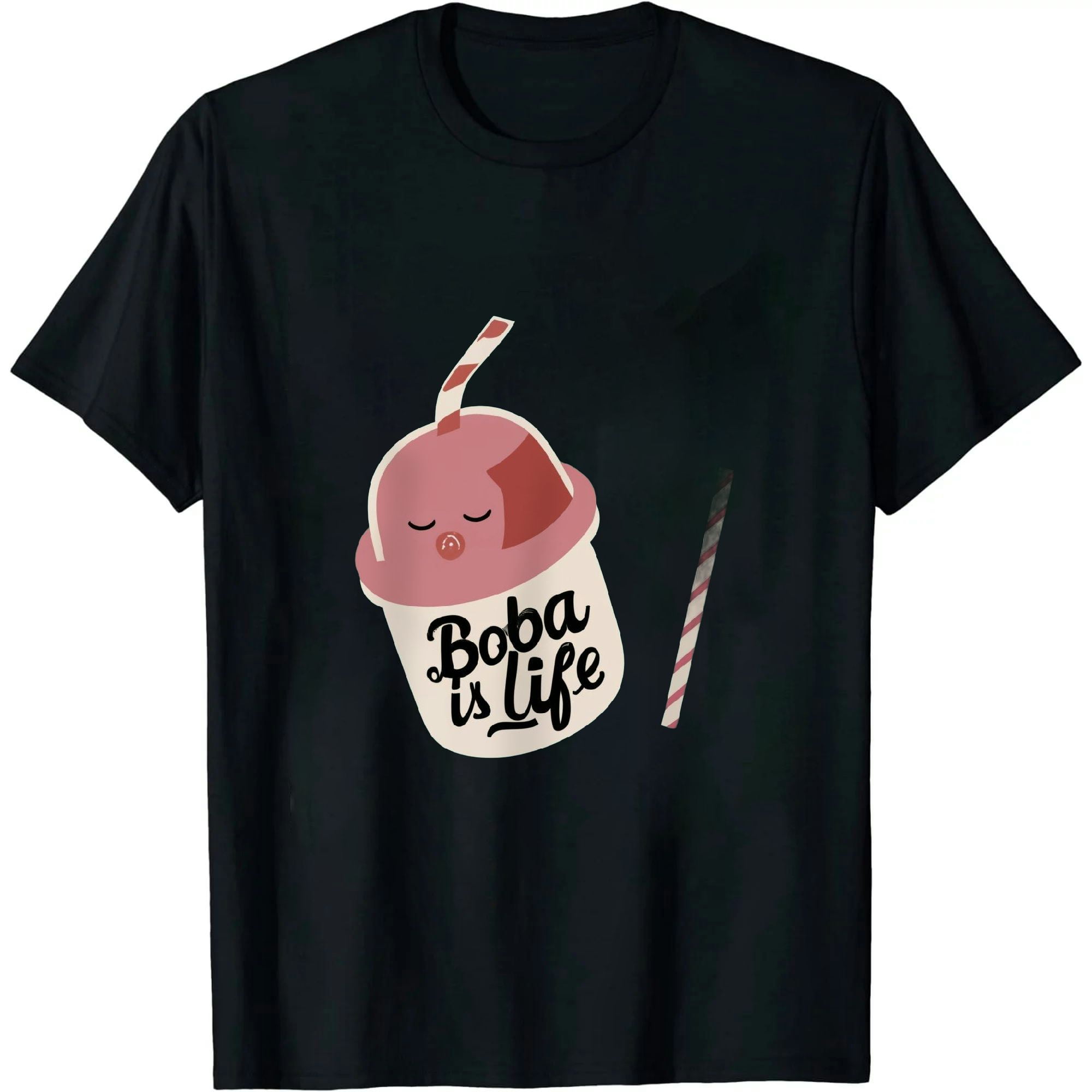 Boba Is Life Bubble Tea Drinker Tapioca Pearl Milk Drink T-Shirt ...