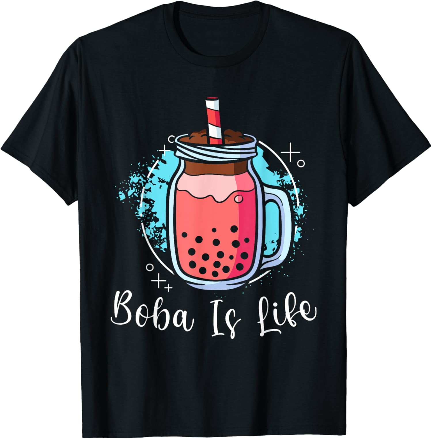 Boba Is Life Bubble Tea Drinker Tapioca Pearl Milk Drink T-Shirt ...