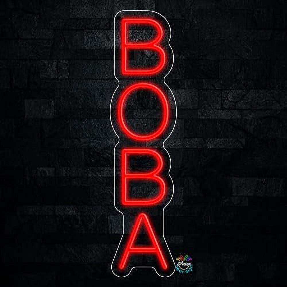 Boba LED Neon Sign 6"L x 24"H #32078 - Walmart.com