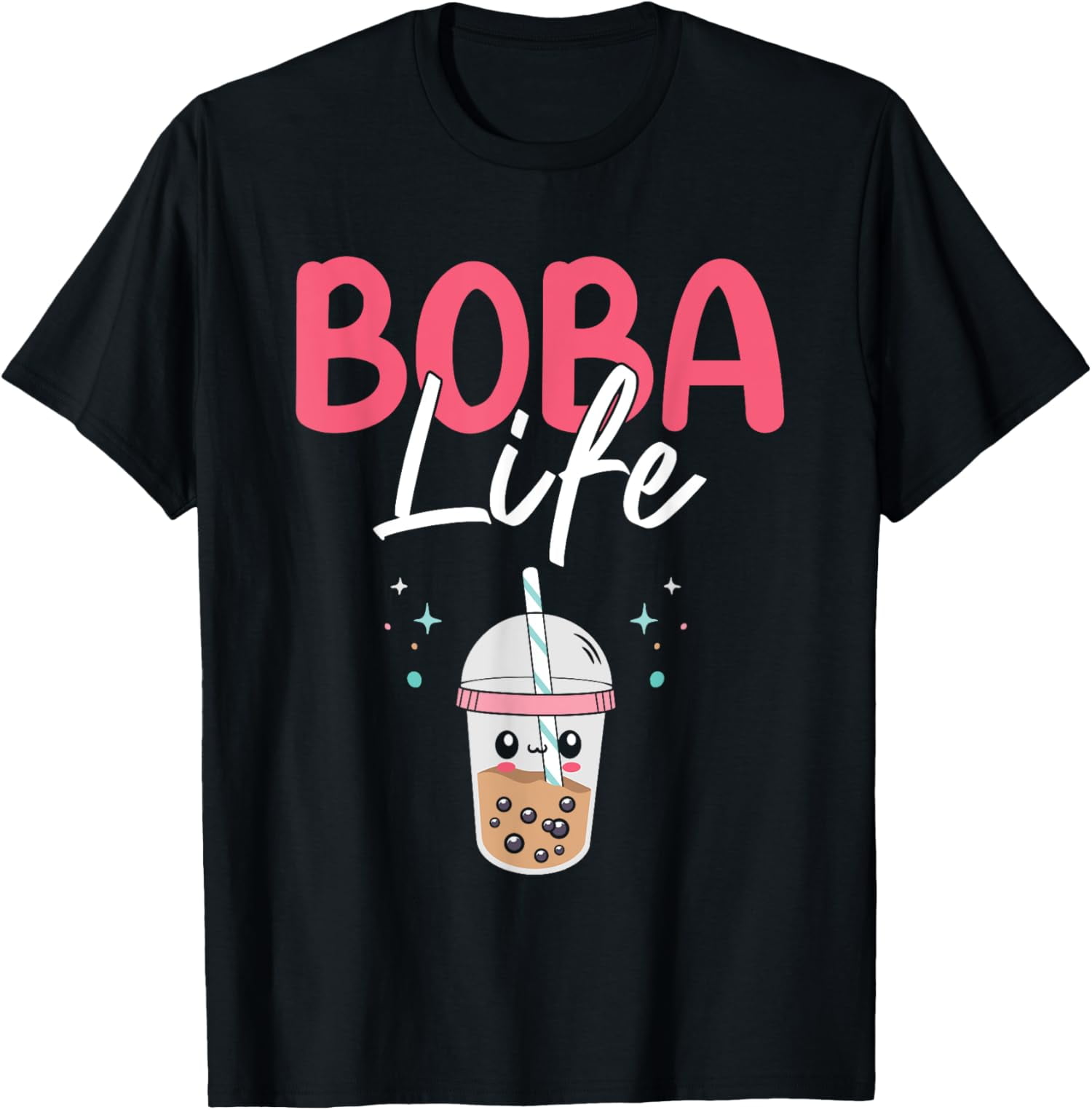 Boba Life Bubble Tea Lover Boba Tea Drinker Korean Drink T-Shirt ...