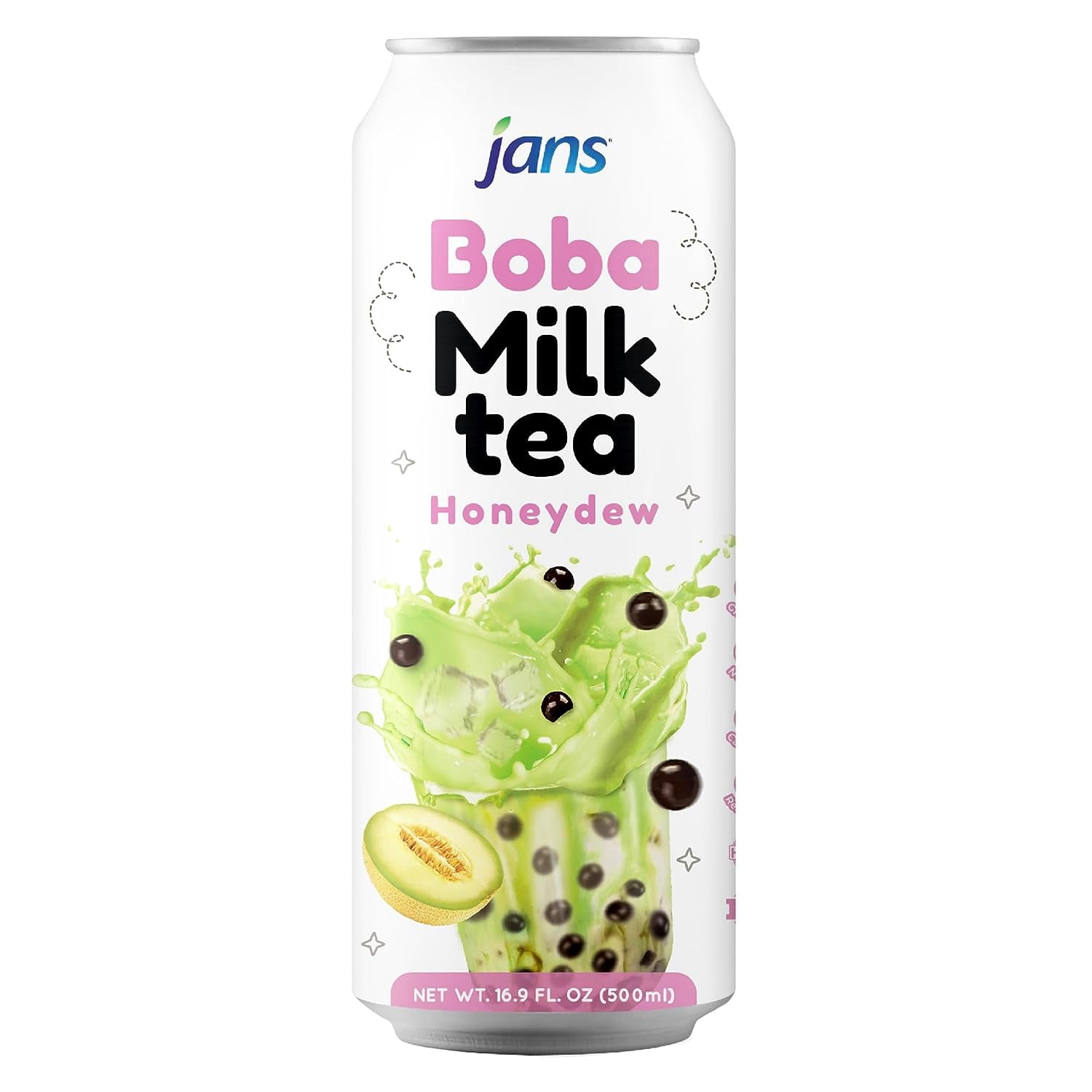 Boba Milk Tea Honeydew Flavor, Thick Sweet and Creamy Milk tea ...