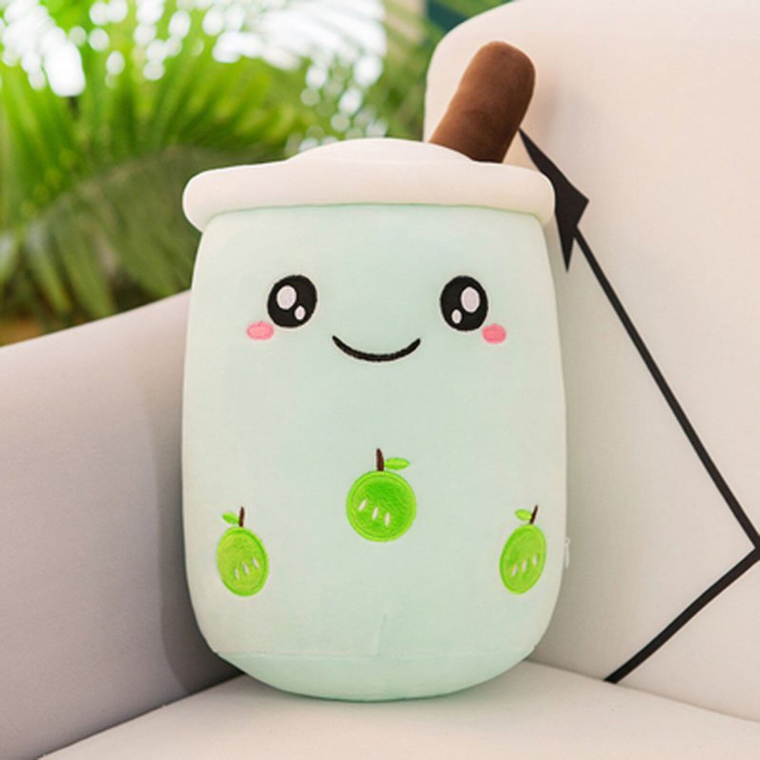Boba Plush Cute Soft Boba Bubble Tea Stuffed Animal Pillow Plush Toy ...