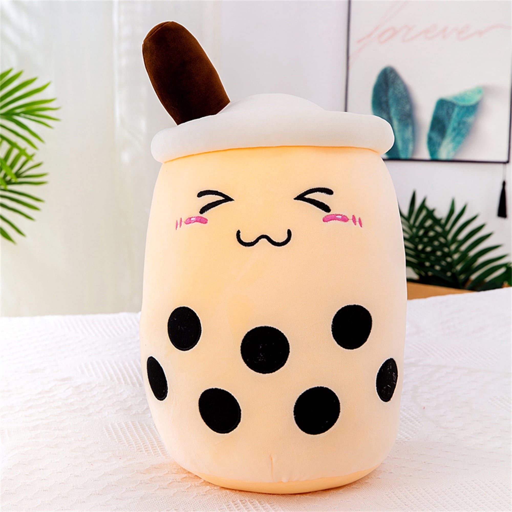 Boba Plush Toys Squint Eyes Bubble Milk Tea Cup Doll Mascot Toys for ...