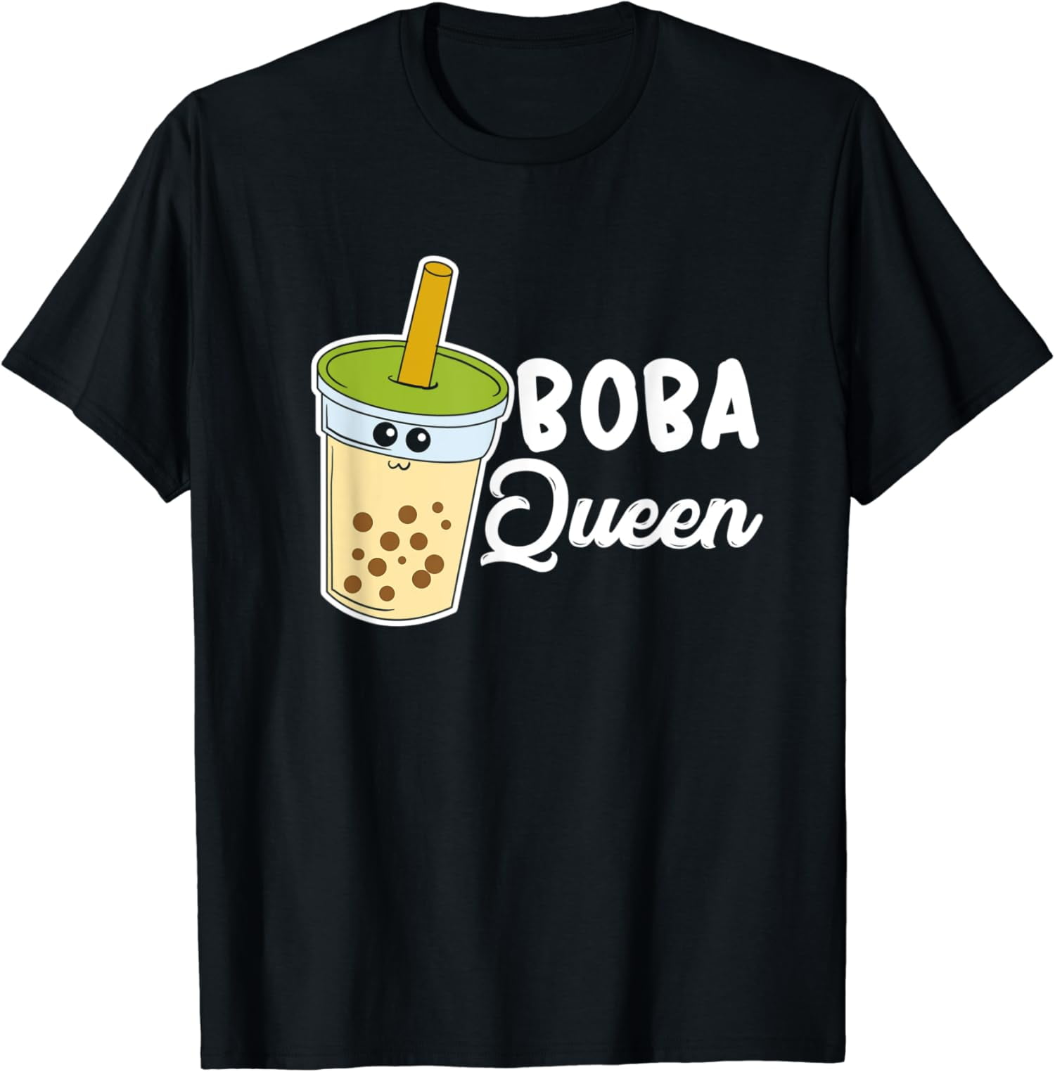 Boba Queen Funny Milk Tea Bubble Tea Lover MP T-Shirt - Walmart.com