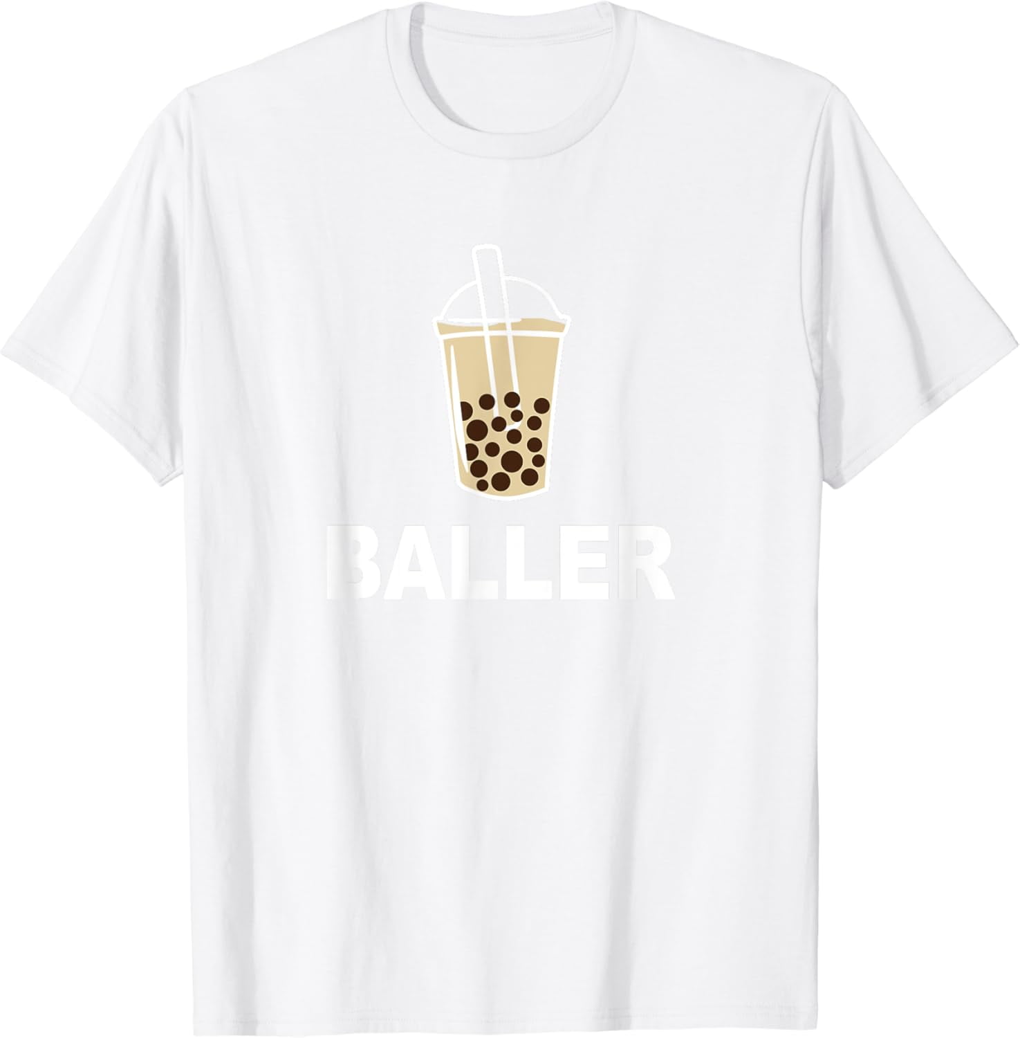 Boba Shirt- Baller Bubble Tea tshirt - Pearl Milk Tea T-Shirt - Walmart.com