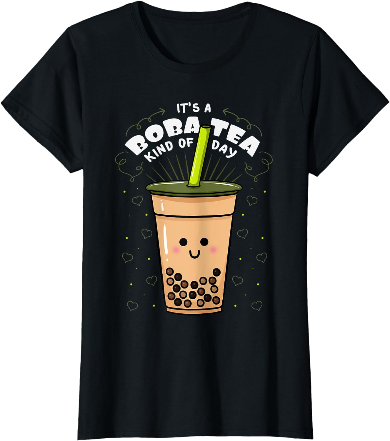 Boba Tapioca Pearls Tea-Based Drink Bubble Milk Tea T-Shirt - Walmart.com