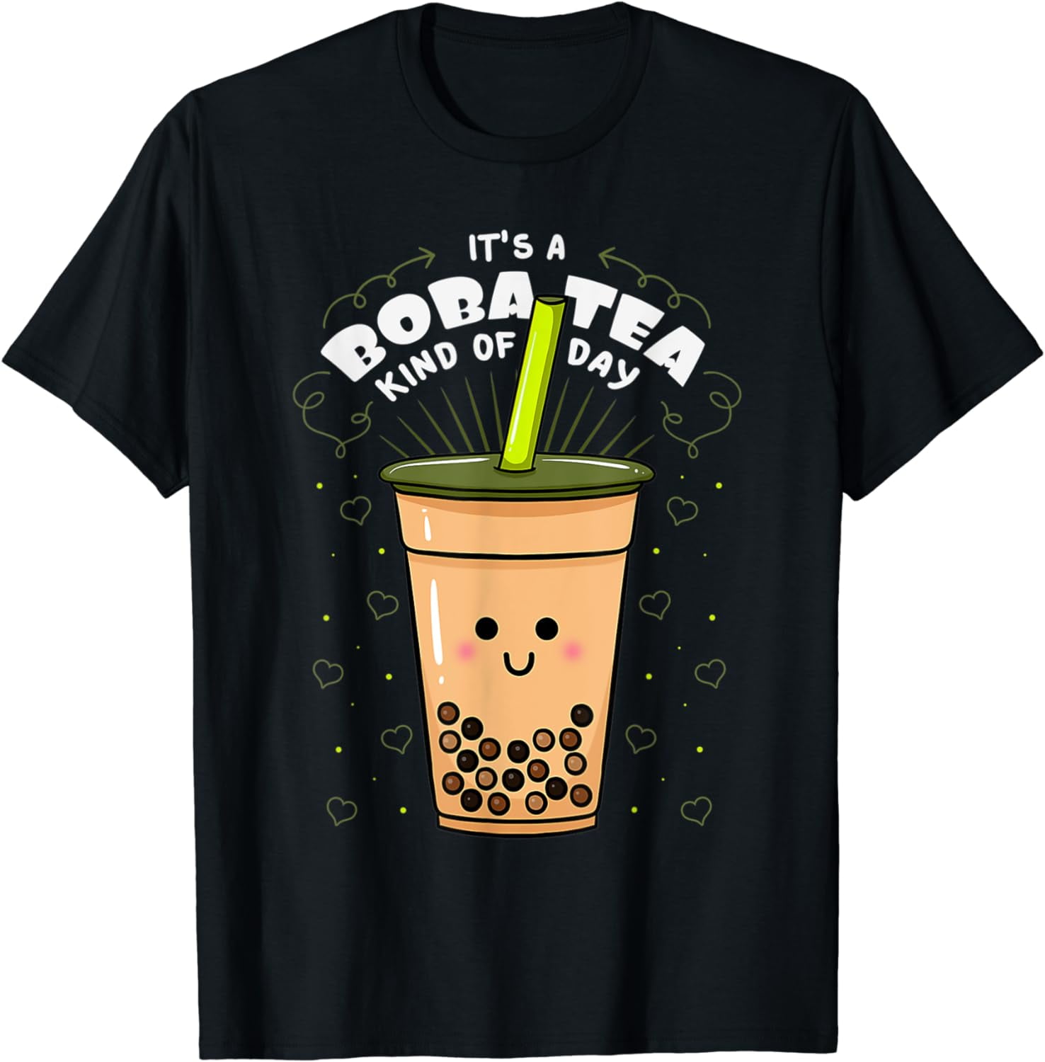 Boba Tapioca Pearls Tea-Based Drink Bubble Milk Tea T-Shirt - Walmart.com