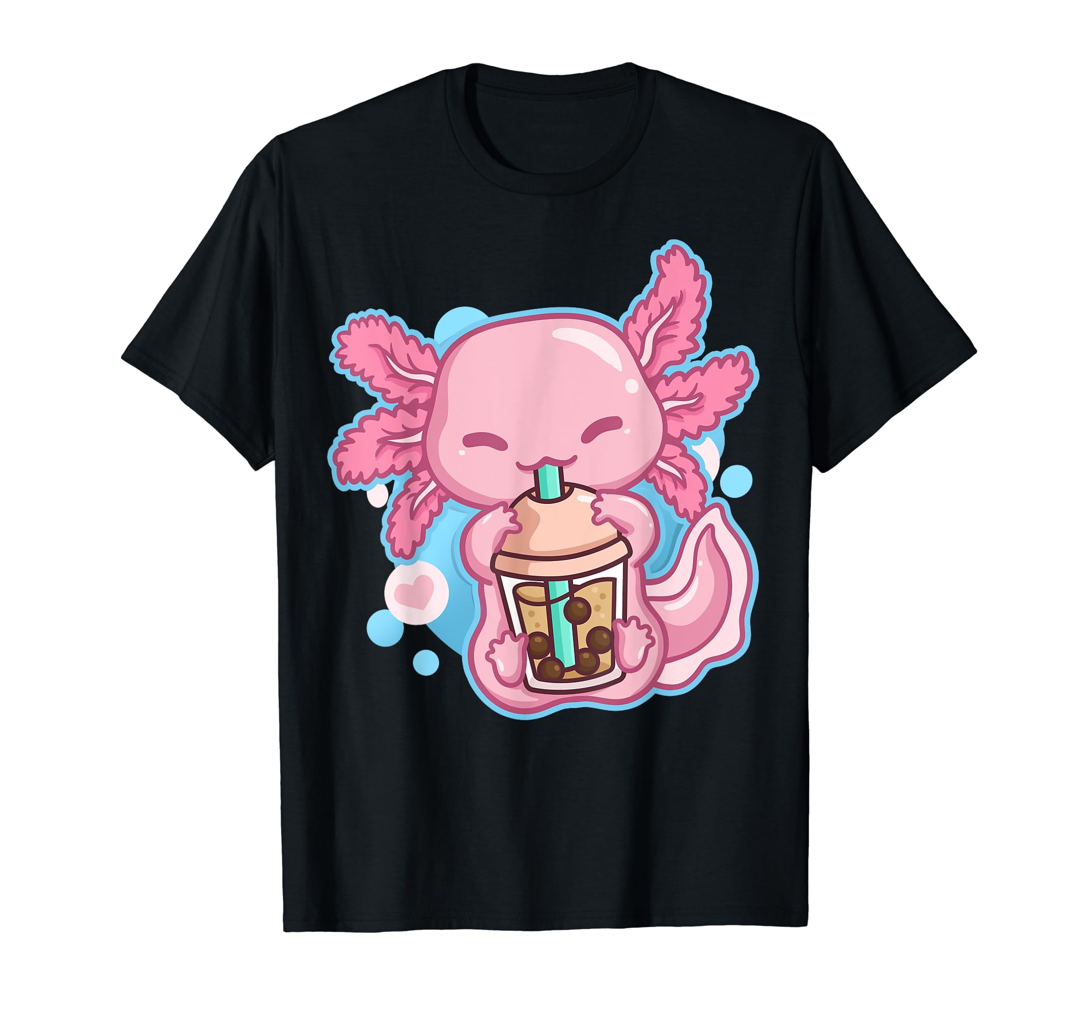 Boba Tea Bubble Tea Milk Tea Anime Axolotl T-Shirt - Walmart.com