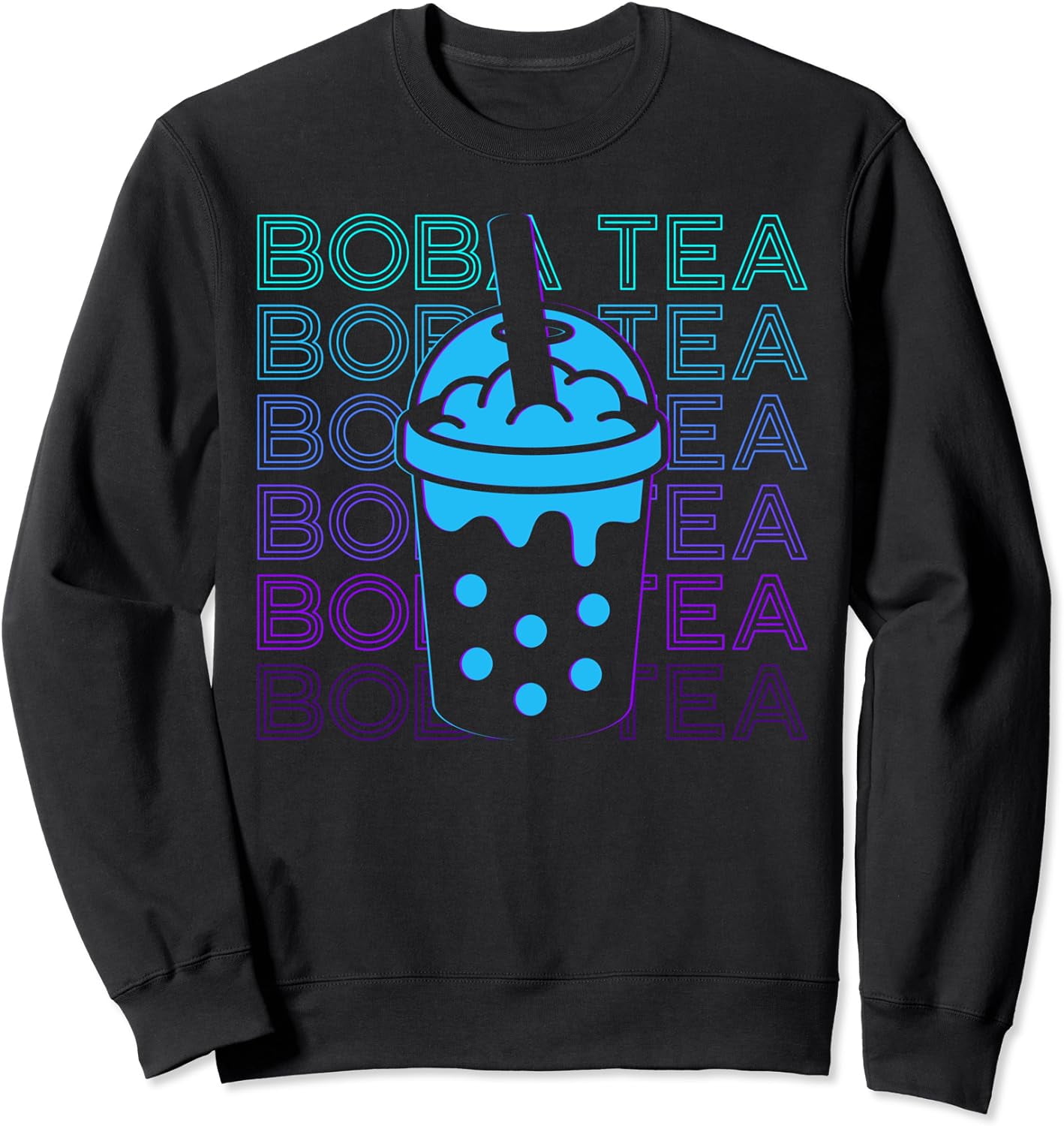 Boba Tea Bubble Tea Milk Tea Retro Women Sweatshirt - Walmart.com