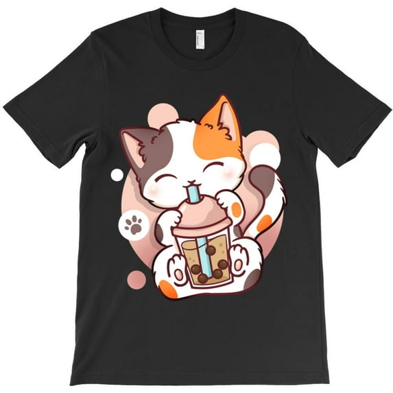 Boba Tea Cat Bubble Tea Cat Funny Kawaii Anime Neko Girls Teens H37301 ...