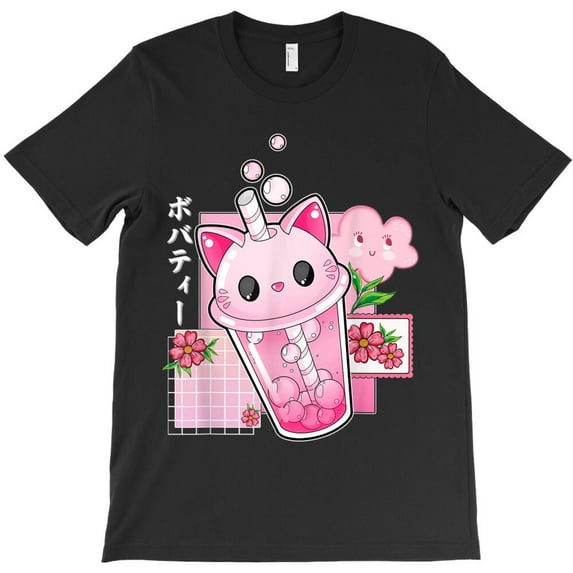 Boba Tea Cat Bubble Tea Funny Kawaii Anime Japanese Girl Teenager ...
