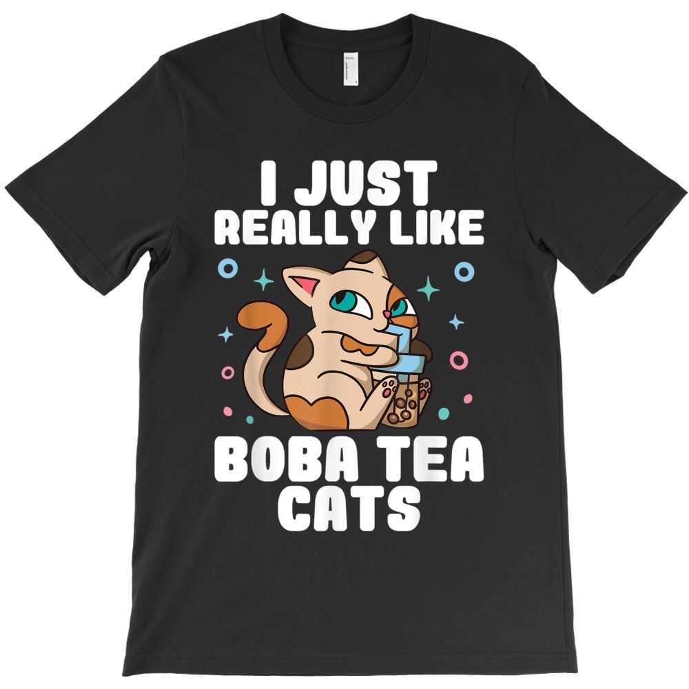 Boba Tea Cat Bubble Tea Funny Kawaii Anime Japanese Milk Tea - Machine ...
