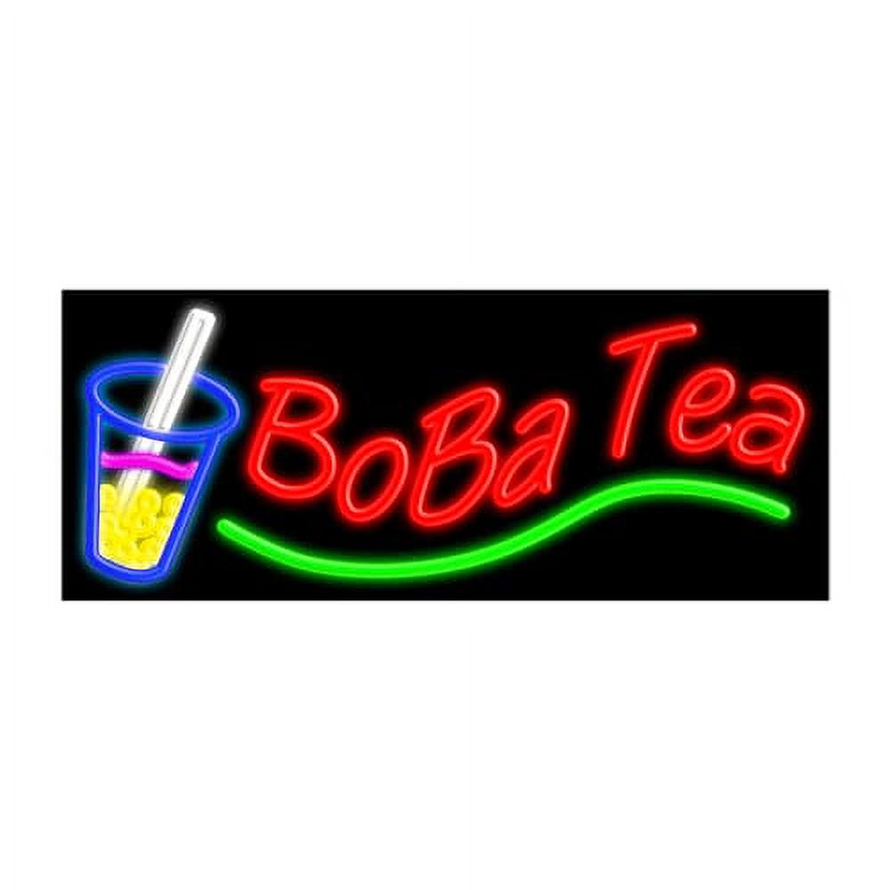Boba Tea-Glass Neon Sign Made in USA - Walmart.com