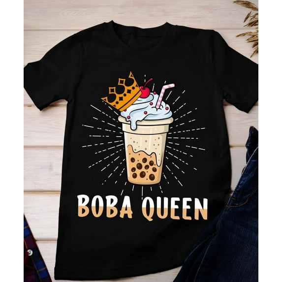 Boba Tea Queen A Cute Graphic T-Shirt for Bubble Tea Lovers Gift, for ...