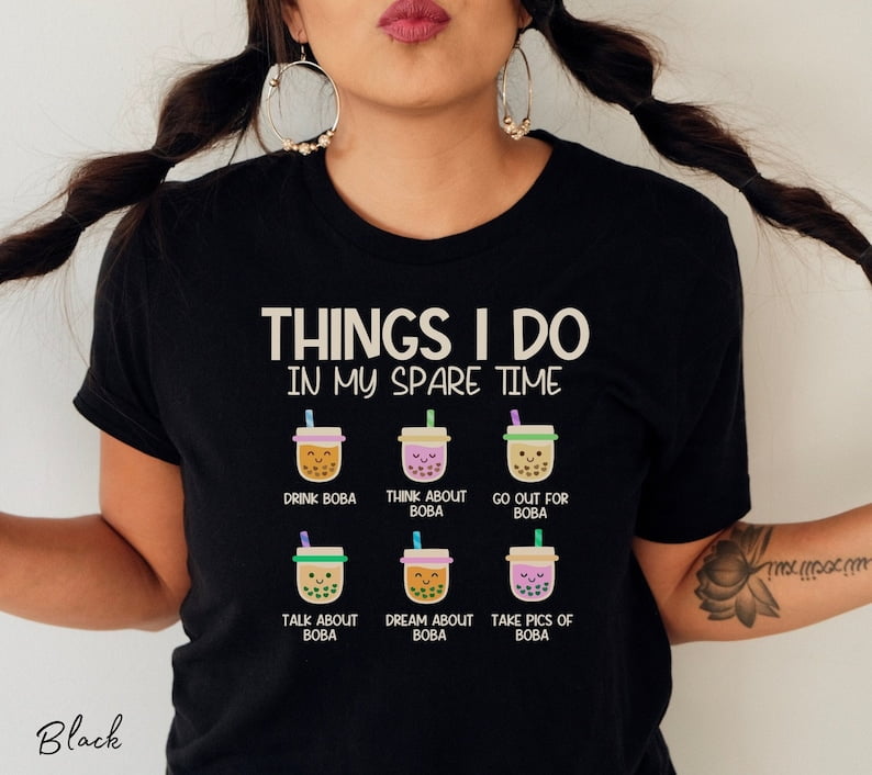 Boba Tea, Shirt Bubble Tea Shirt Boba Tshirt Bubble Tea Gift for Her 6 ...