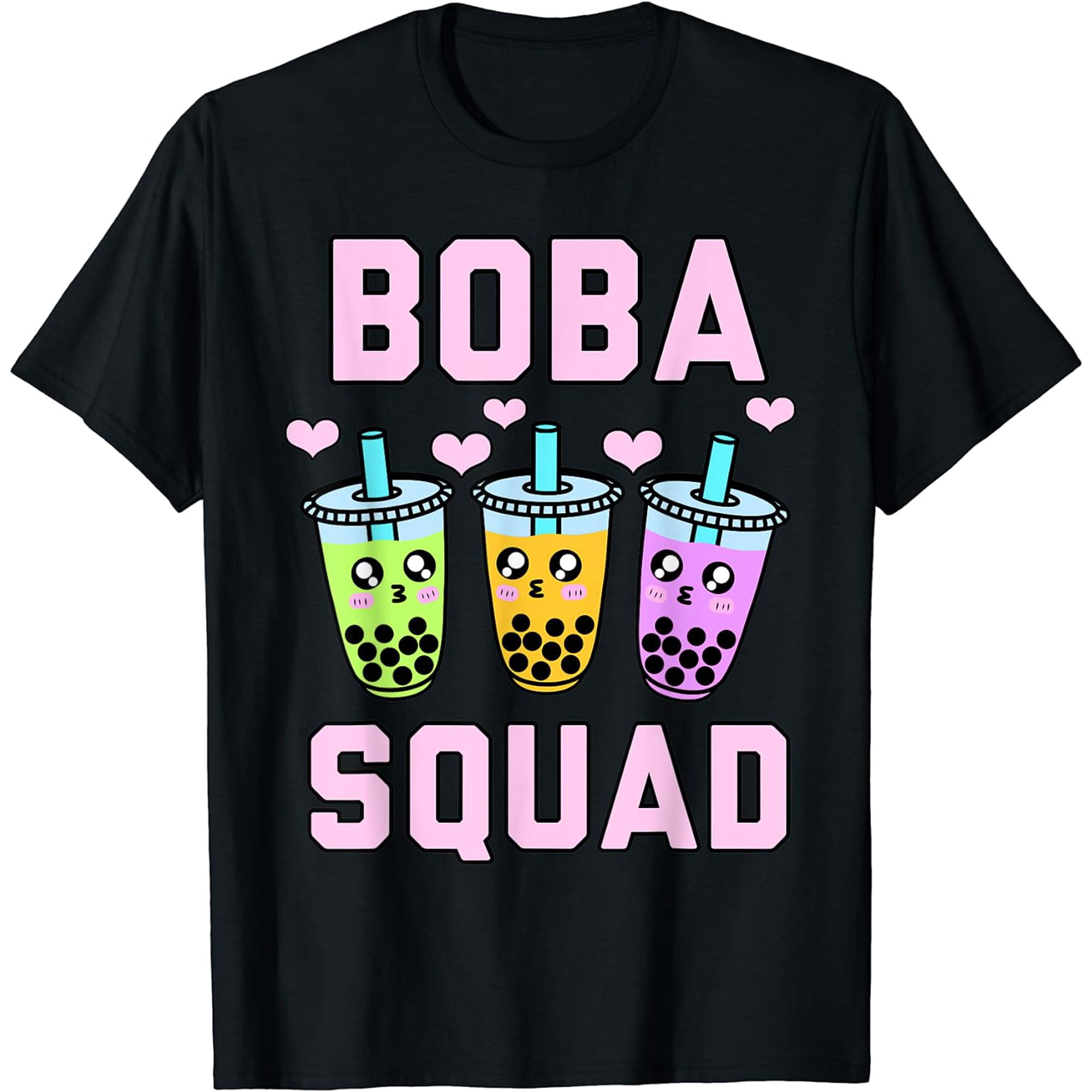 Boba Tea Squad Matching Bestie Sister Family Of 3 Bubble Tea pure ...
