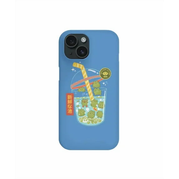 Boba Toad Funny Bubble Tea Frog Pun Phone Case for iPhone 16 15 14 13 ...
