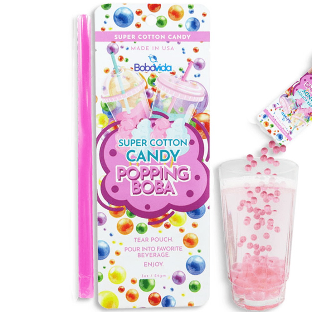 BobaVida Popping Boba Cotton Candy Single Serve 10 Count - Walmart.com
