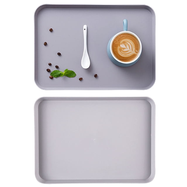 Bobasndm 2Pack Fast Food Trays, 11 x 8 Inches Plastic Restaurant ...