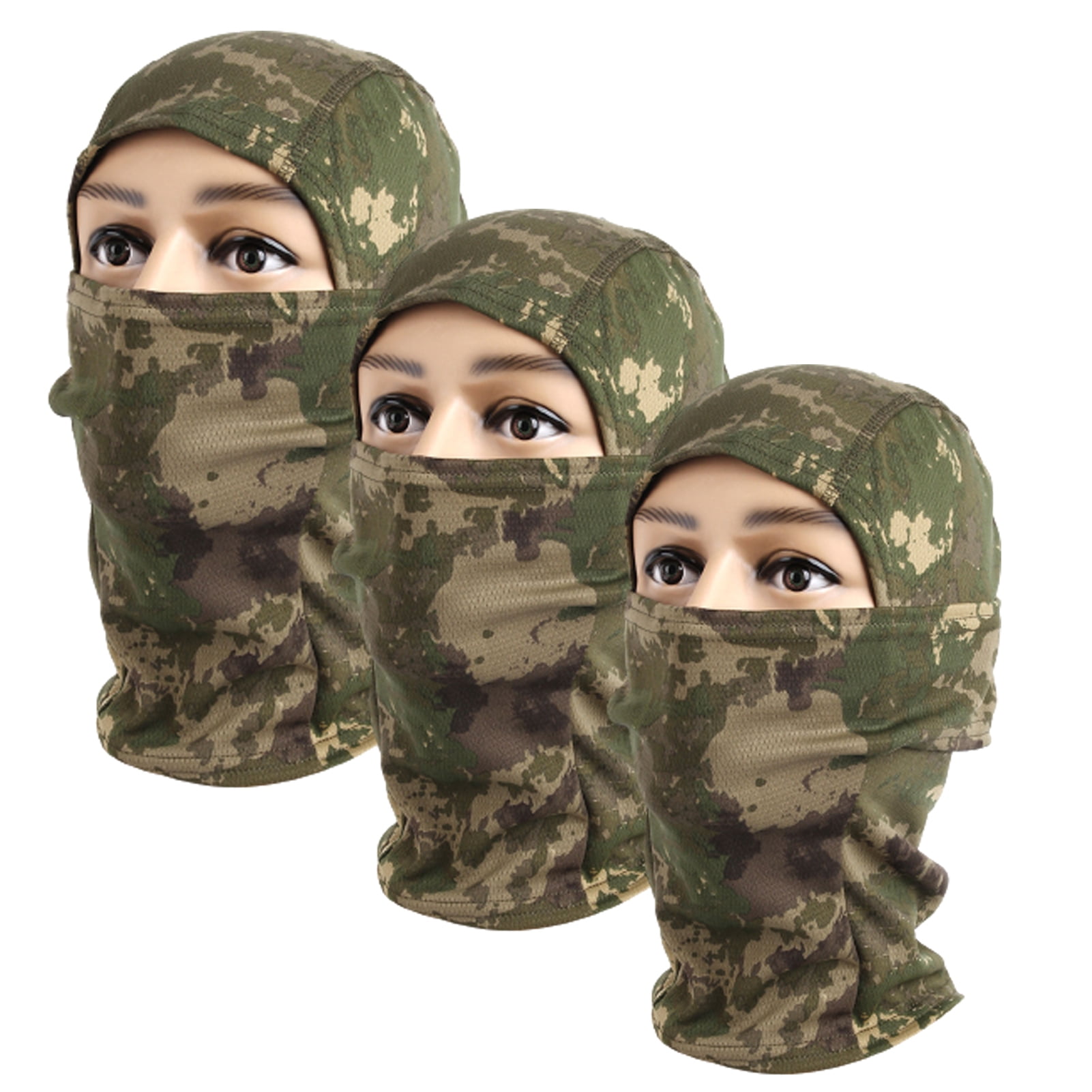 Bobasndm 3 Pack Balaclava Face Mask Camouflage Men Camo Balaclava ...