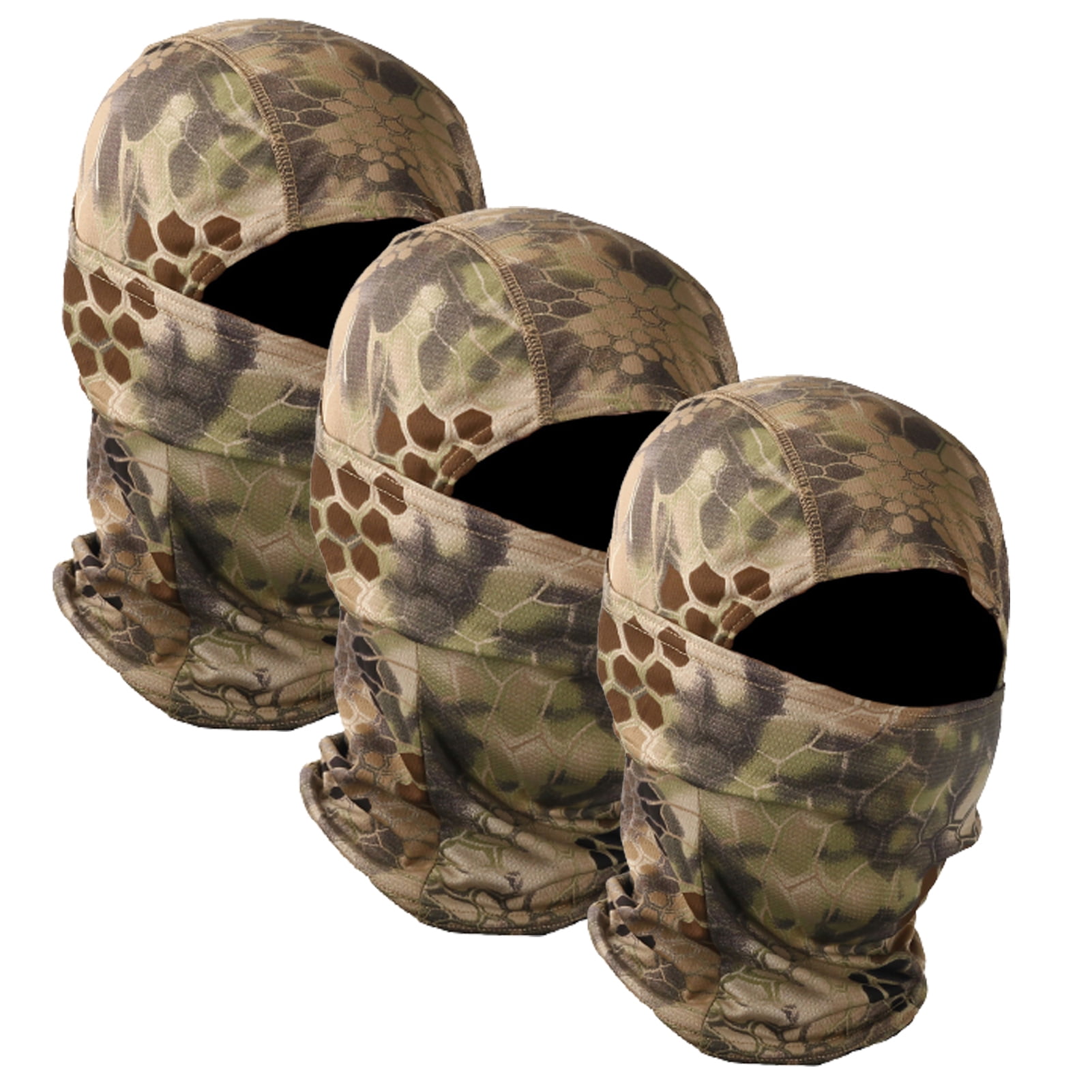 Bobasndm 3 Pack Balaclava Face Mask Camouflage Men Camo Balaclava ...