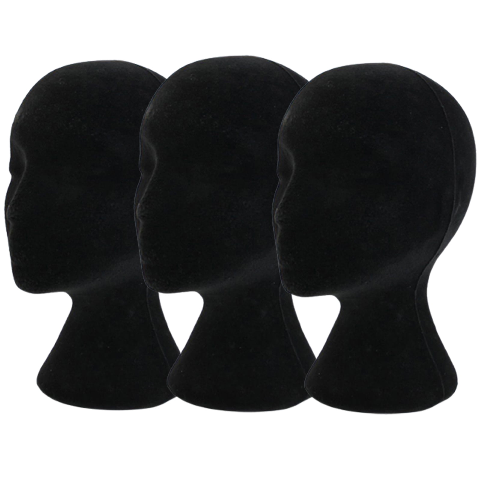 Bobasndm 3Pcs Foam Wig Head Female Mannequin Stand Cosmetic Wig Head ...