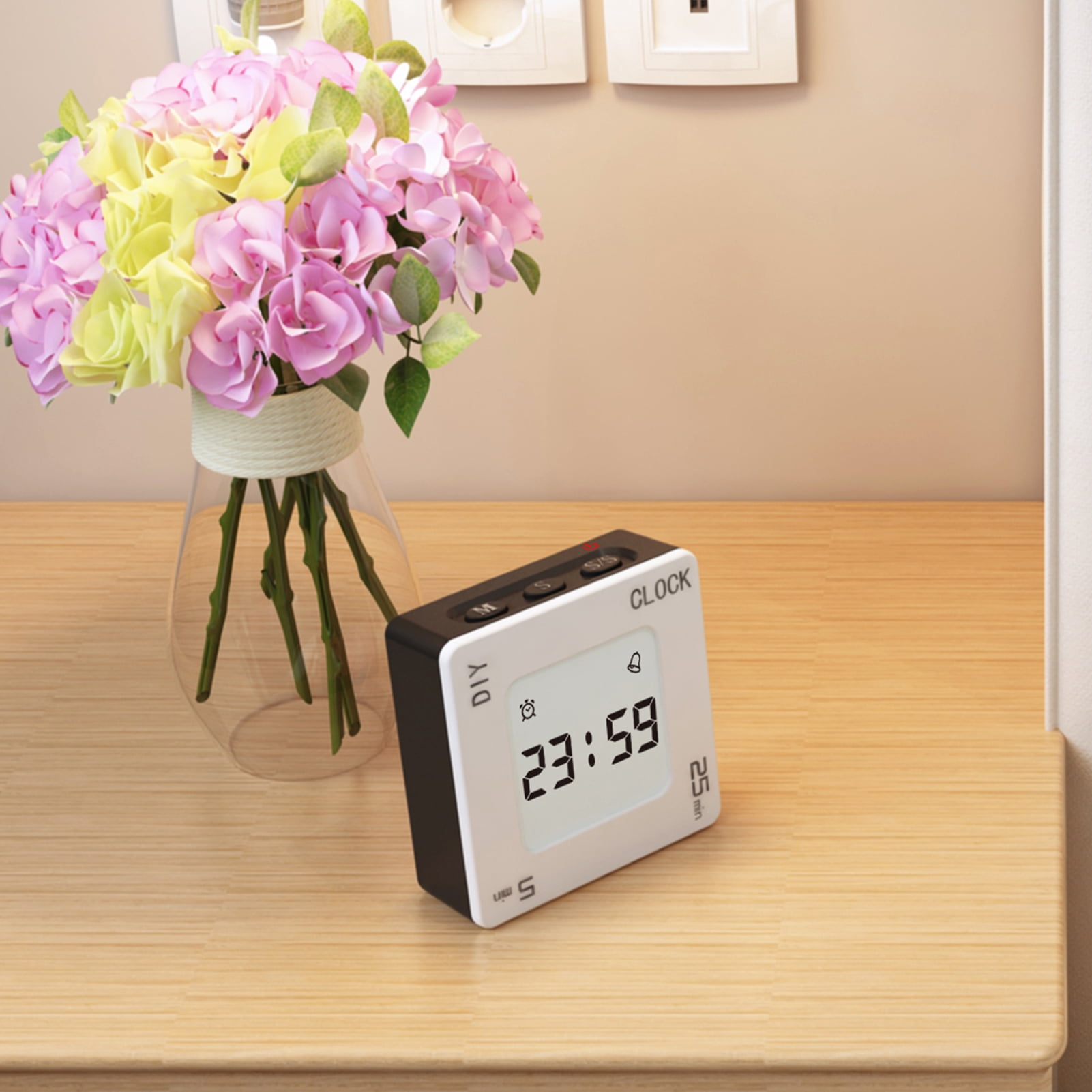 Bobasndm Alarm Wear-resistant Digital Kitchen Timer with Vibration ...