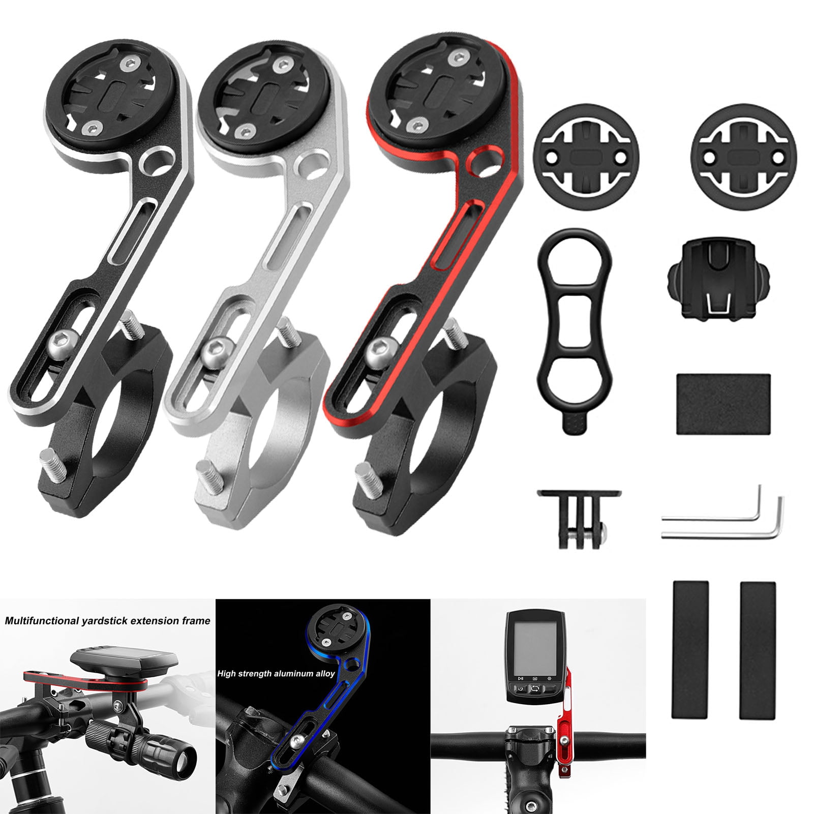 Bobasndm Bike Out Front Combo Mount for Garmin Edge Wahoo Elemnt%26Bolt,Mini Bryton Rider Stages ...