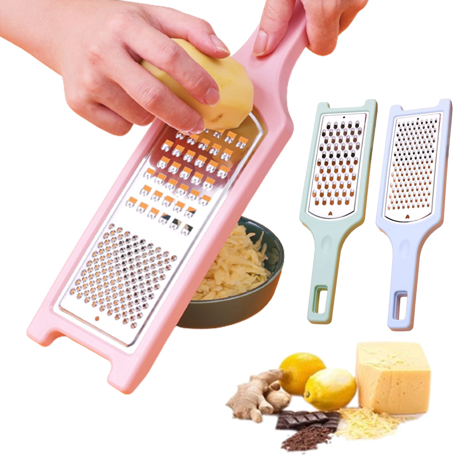 Bobasndm Cheese Graters for Kitchen Stainless Steel Handheld, Metal ...
