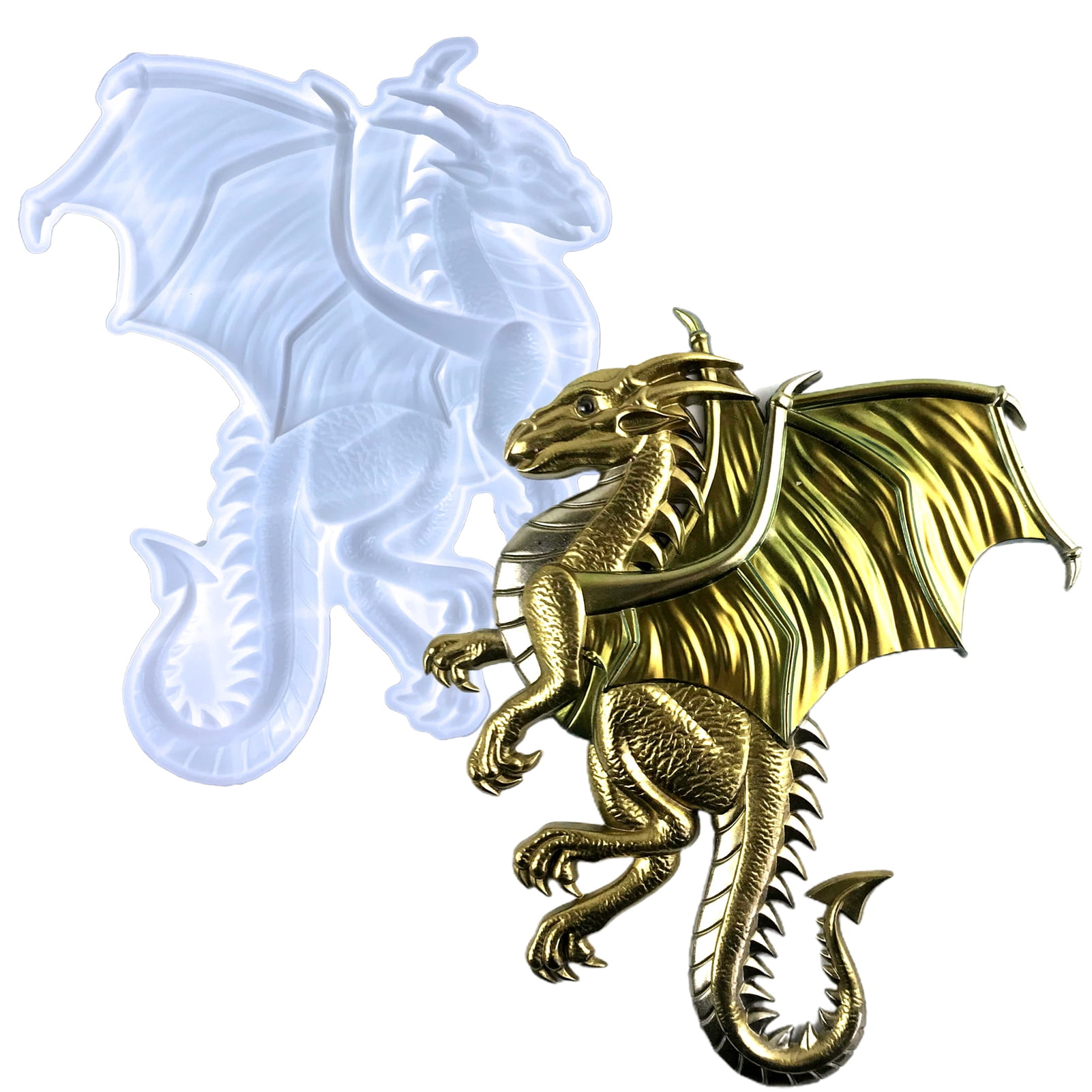 Bobasndm Dragon Silicone Molds for Resin, Large Epoxy Resin Mold, 3D ...