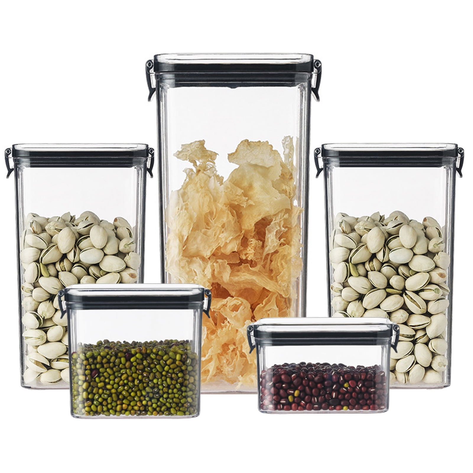 Bobasndm Large Food Storage Containers with Airtight Lids Upgraded ...