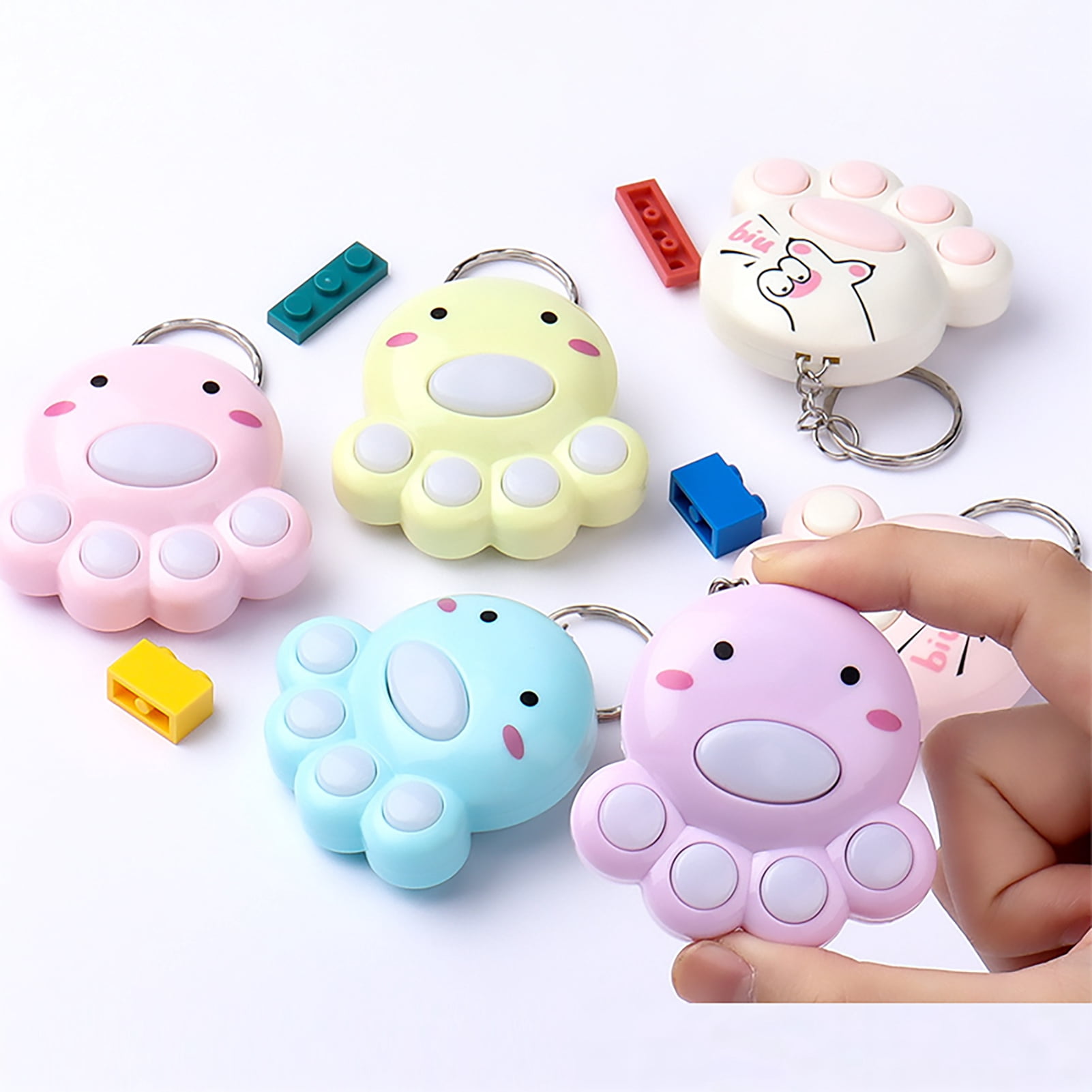Bobasndm Mini Fidget Toy Lovely Portable Funny Cat Paw Push Fidget Game ...