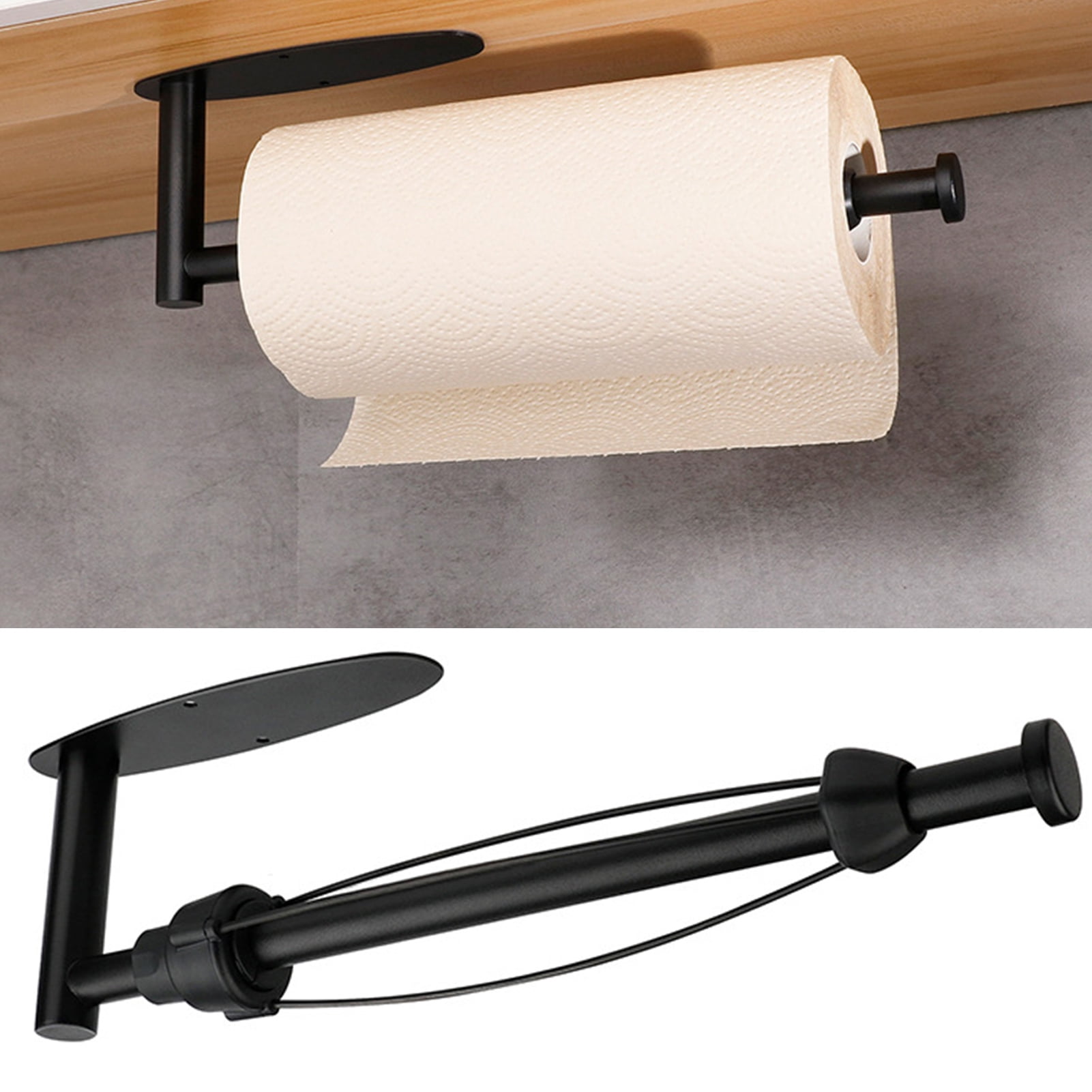 Bobasndm Paper Towel Holder Under Cabinet Brushed Nickel Wall Mount ...