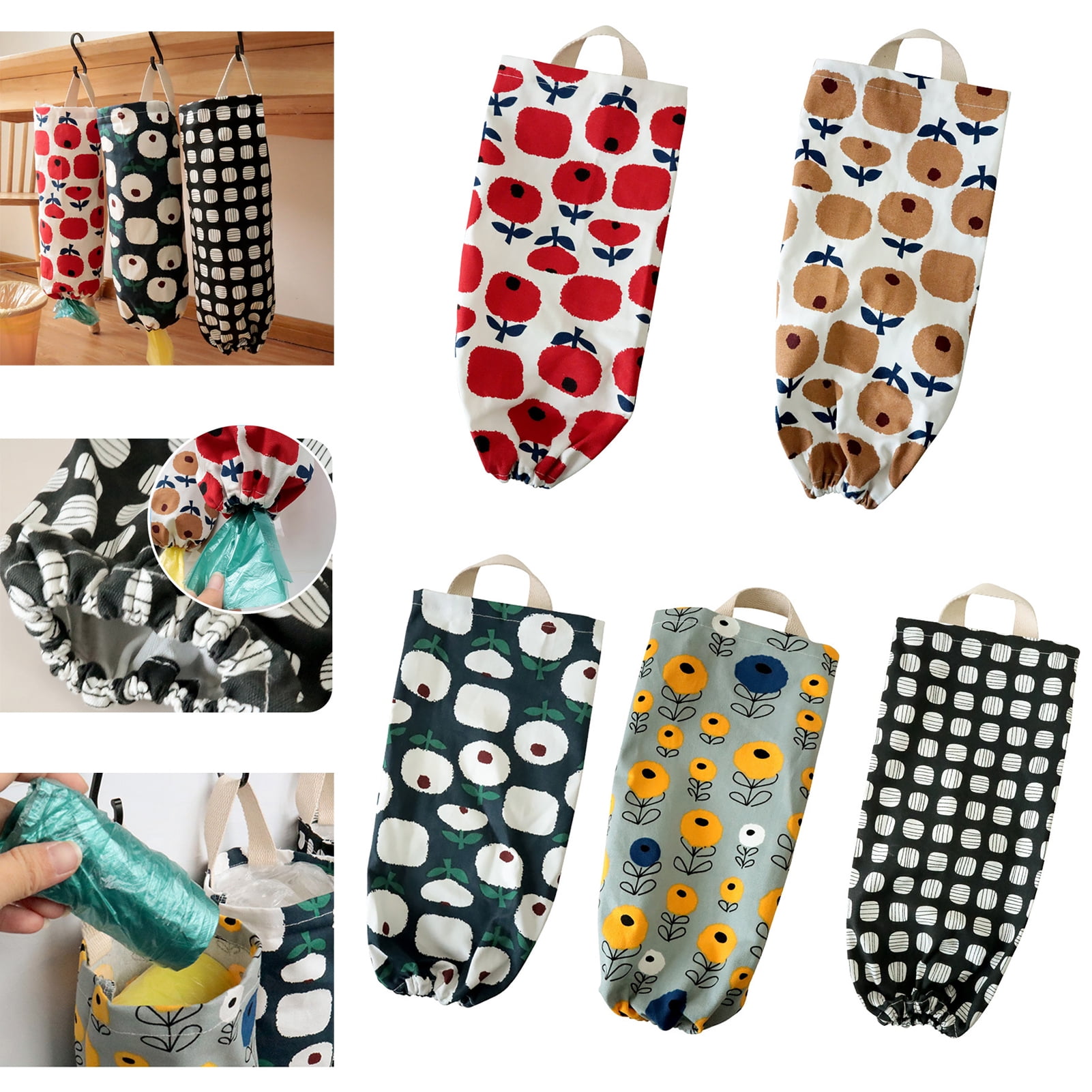 Bobasndm Plastic Bag Holder, Wall Mount Plastic Bag Organizer, Shopping ...