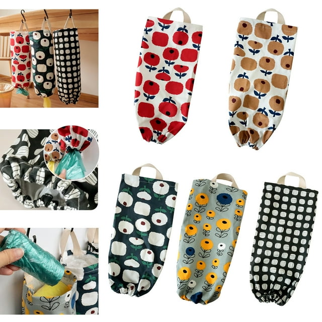 Bobasndm Plastic Bag Holder, Wall Mount Plastic Bag Organizer, Shopping ...