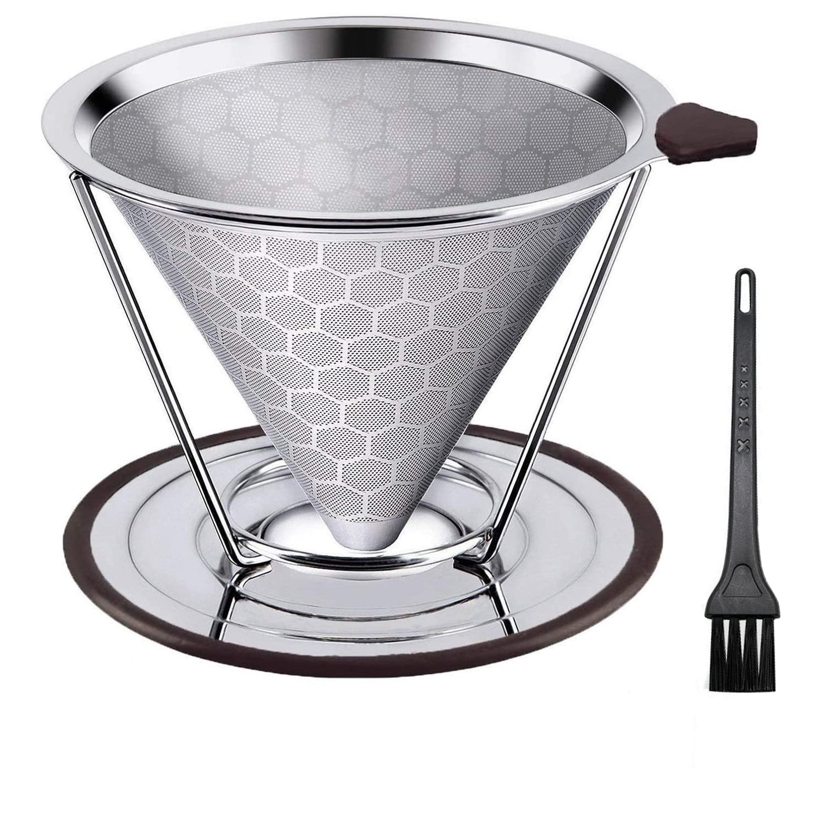 Bobasndm Pour Over Coffee Dripper, Stainless Steel Coffee Filter ...