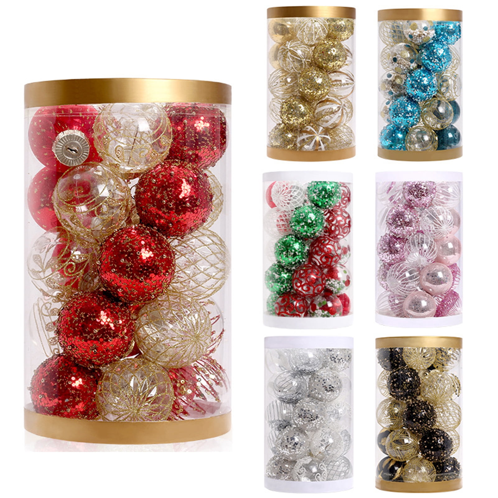 Bobasndm Shatterproof Christmas Sphere for Christmas Tree Decorations ...