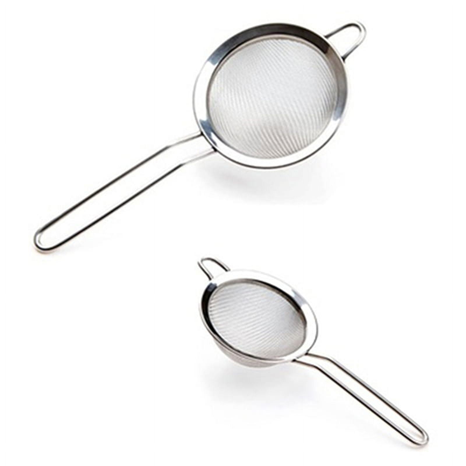 Bobasndm Stainless Steel Fine Mesh Wire Flour Colander Sifter Sieve Oil ...