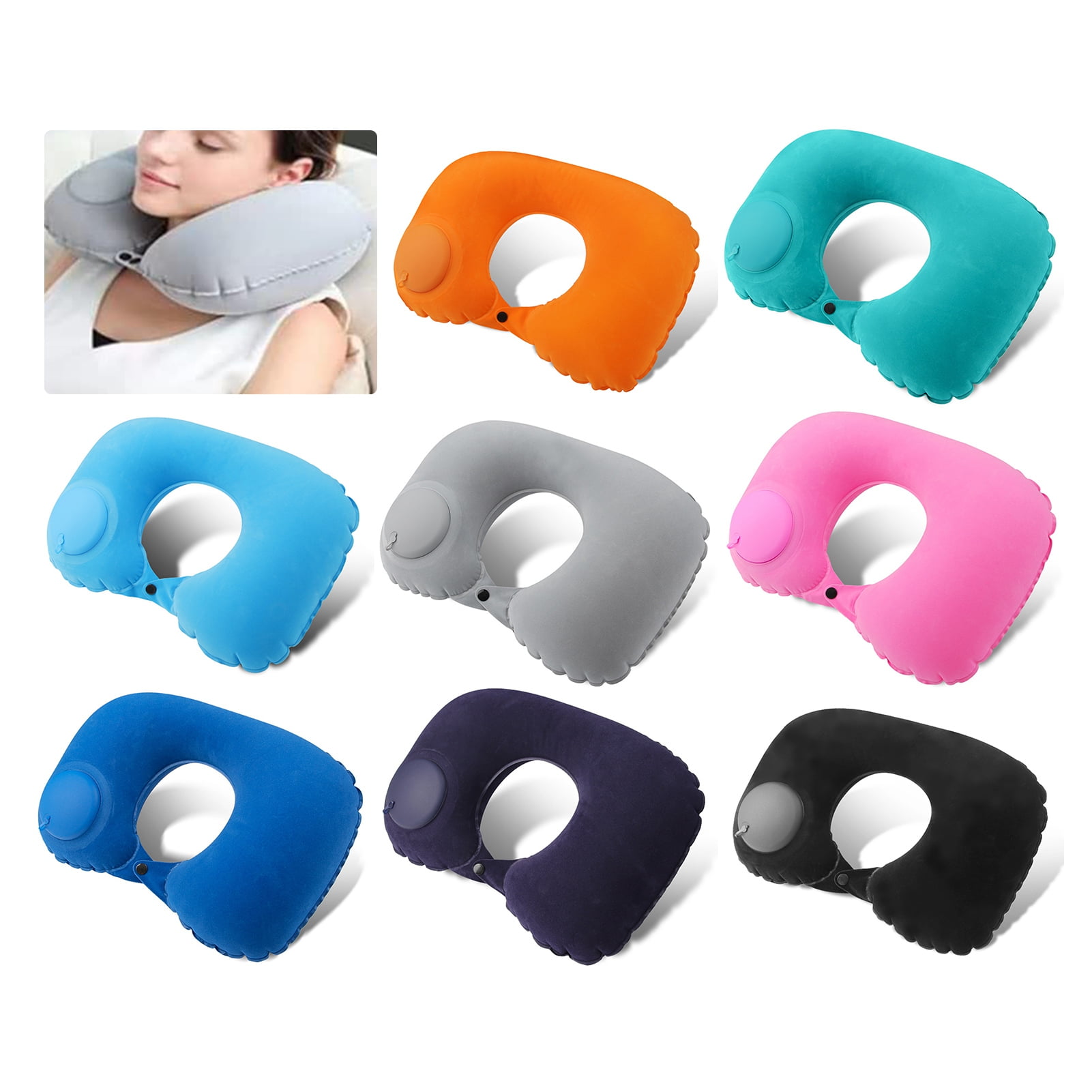 Bobasndm Travel Pillows Inflatable Super Light Portable Neck Pillow U ...